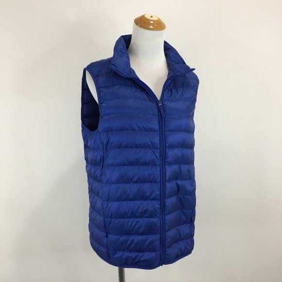 Uniqlo | Jackets & Coats | Uniqlo Blue Water Repellent Lightweight Down ...